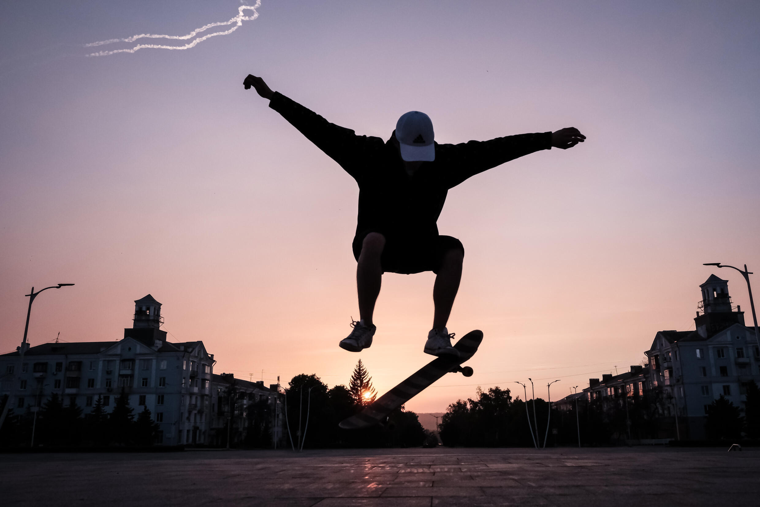 En el frente del este de Ucrania, un "skater" se erige en "rey de la calle"
