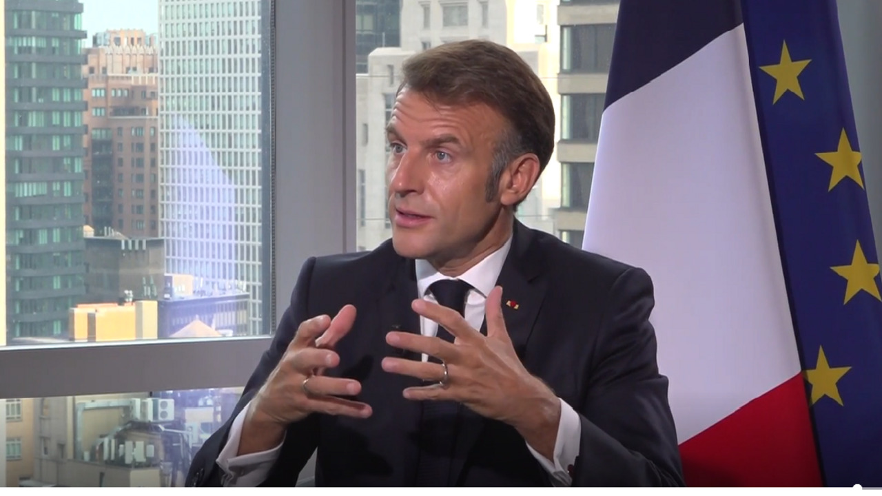 Emmanuel Macron kan amincewa da ƙasar Falasɗinu da kuma yakin Ukraine ...