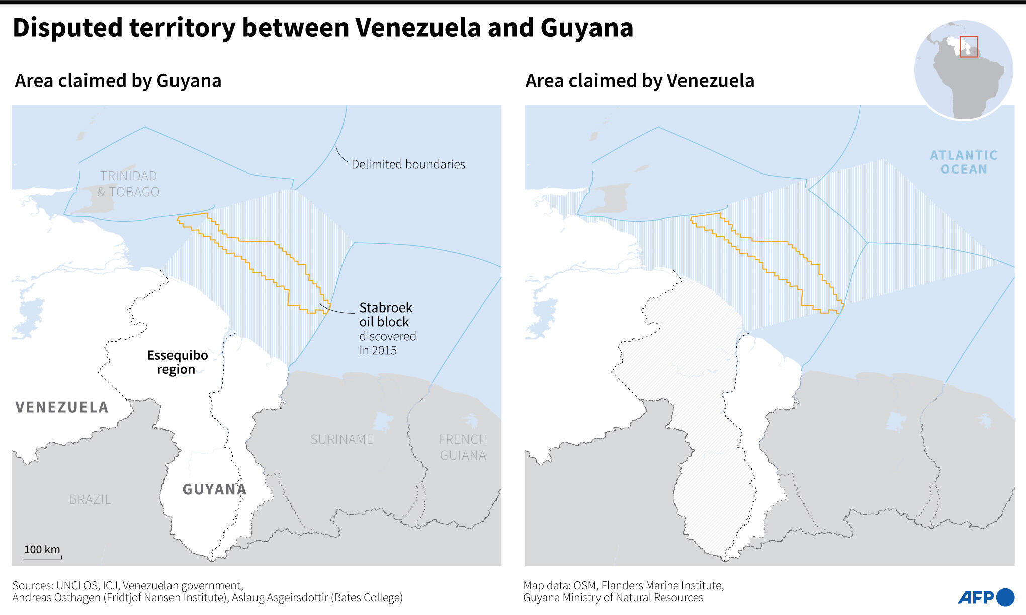 Guyana 'vigilant' as Venezuela vows to 'reclaim' disputed region