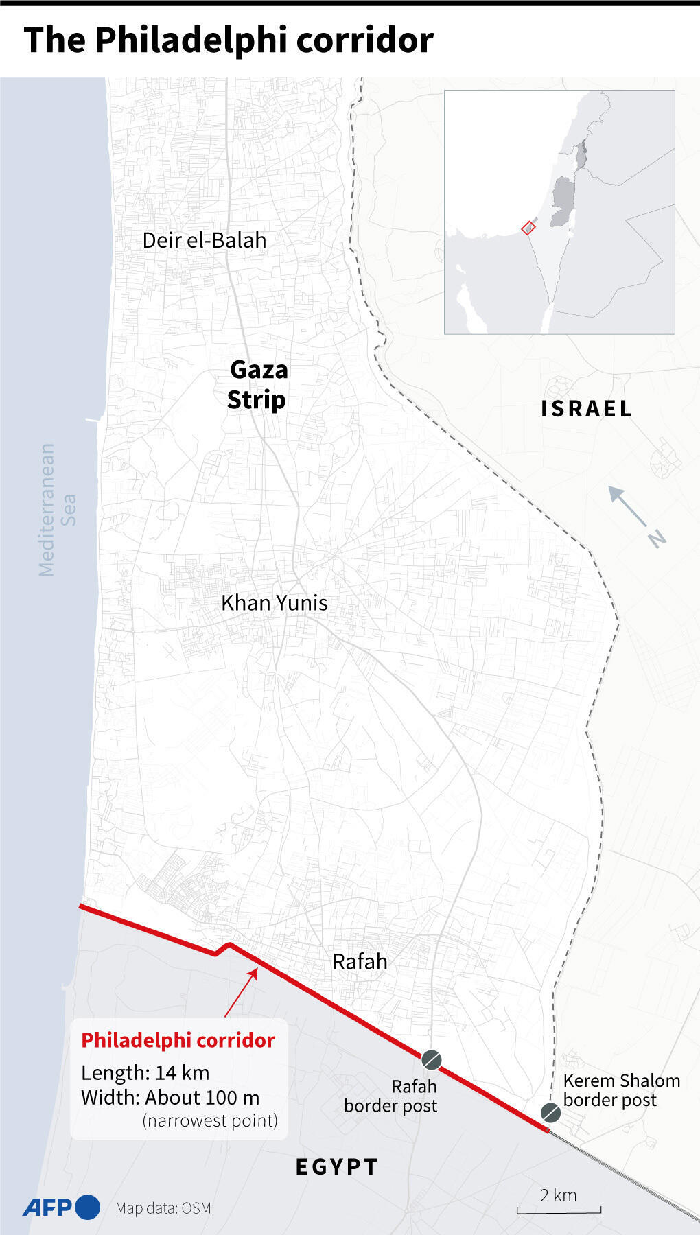 Border corridor becomes sticking point in Gaza truce talks