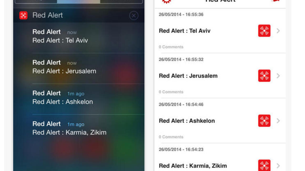 «Red Alert : Israel», l'application pour éviter les tirs de roquettes