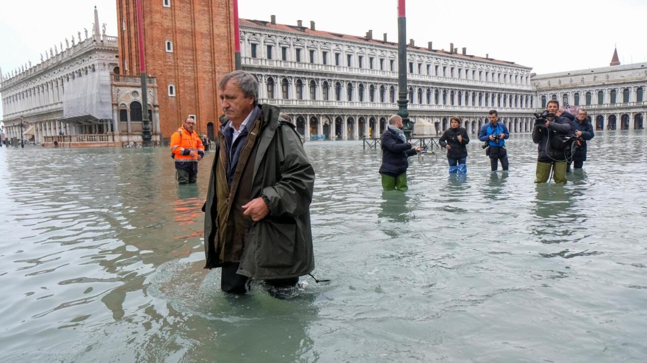 Sinking Venice braces for third massive flood in a week