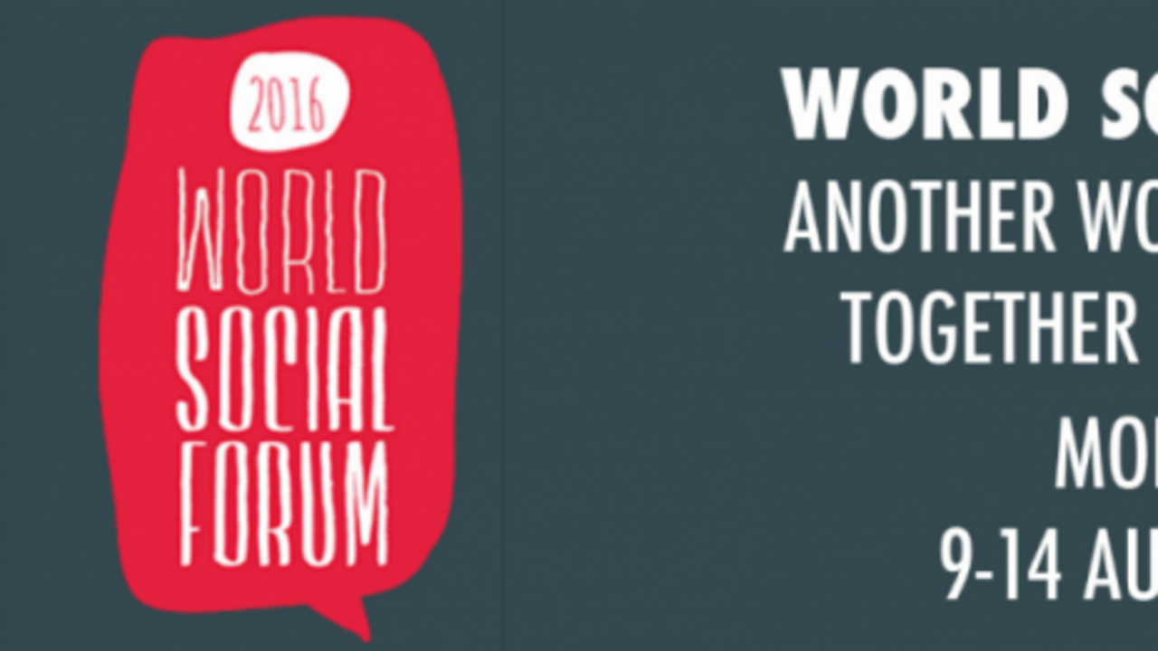 Le Forum social mondial 2016 au Canada - Invité international