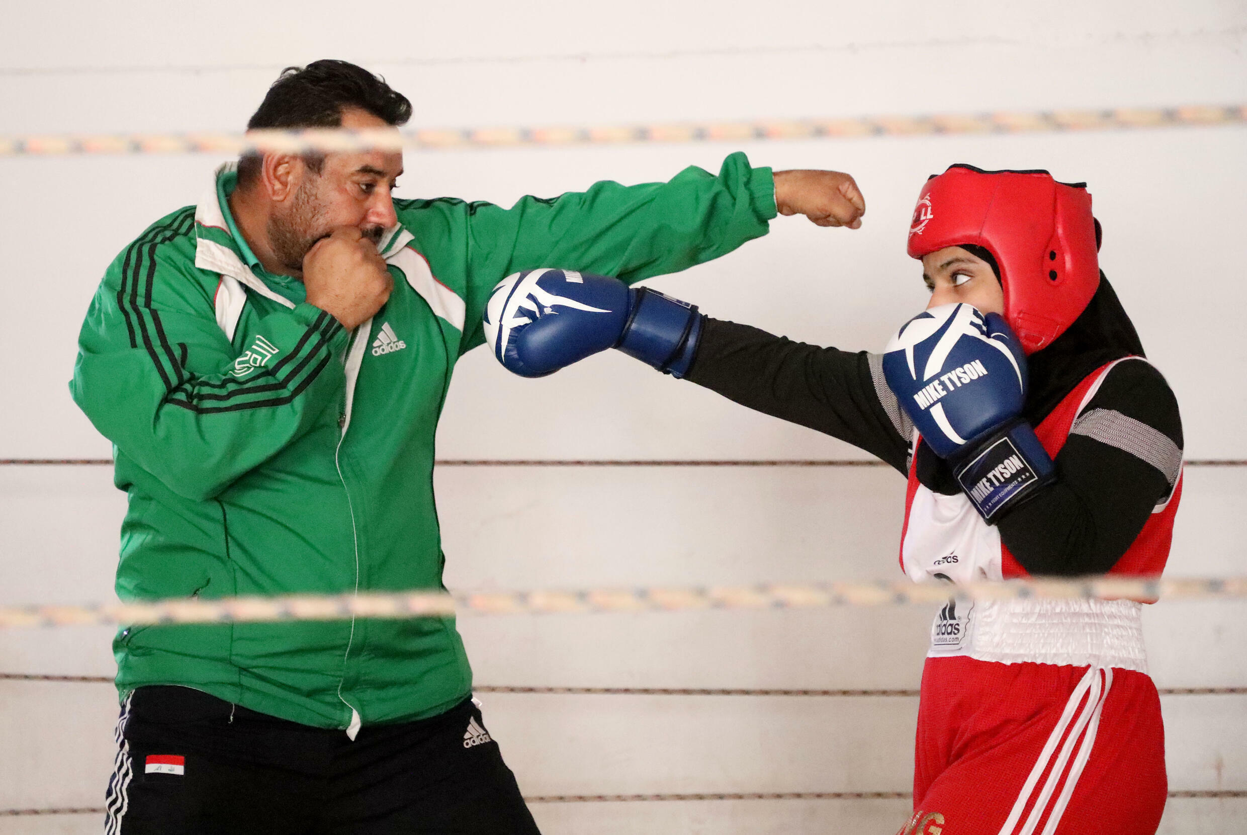 Iraqi women boxers aim sucker punch at gender taboos
