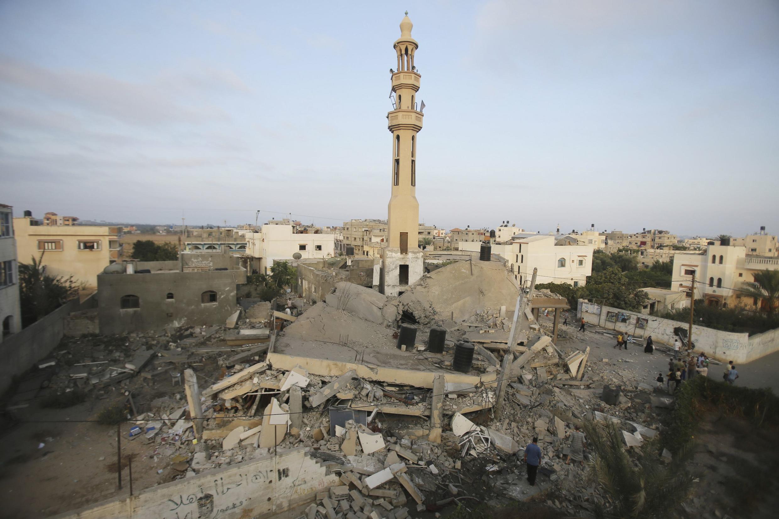 Gaza: des mosquées visées par les tirs d’Israël