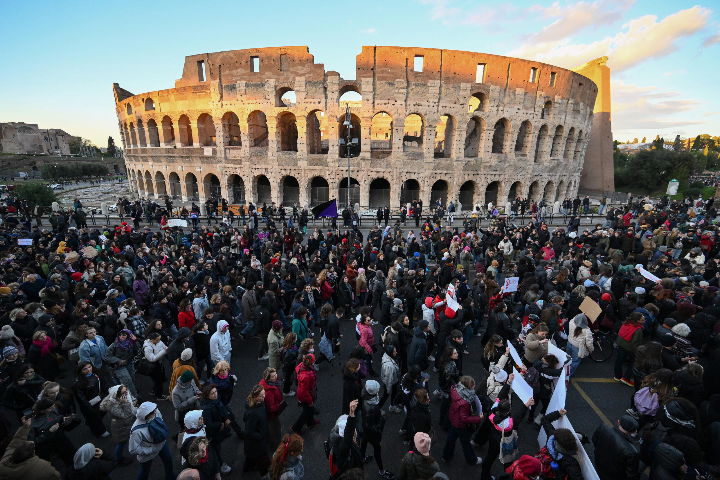 Thousands march across globe to denounce violence against women