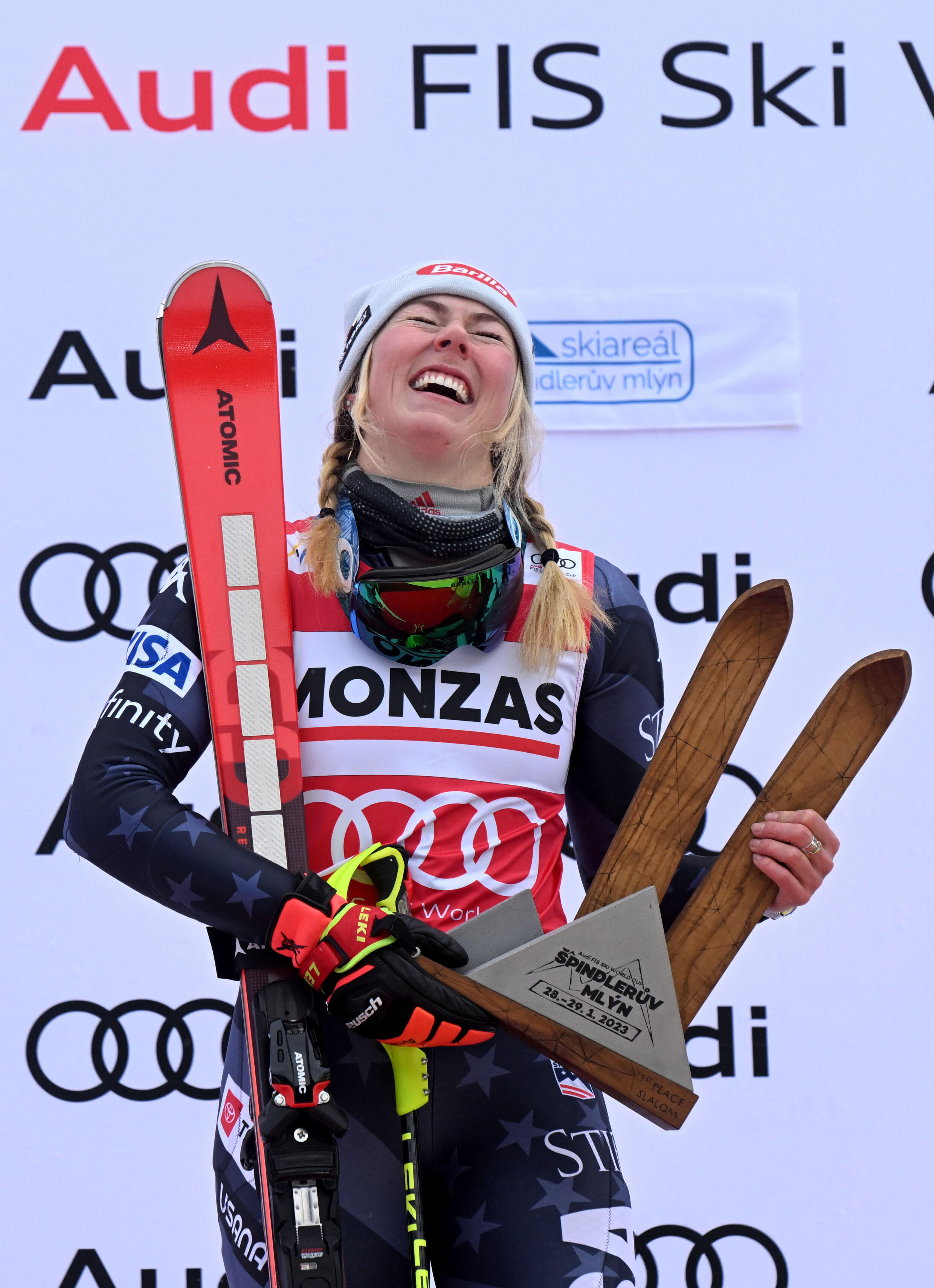 Shiffrin one away from Stenmark's all-time record after Czech win