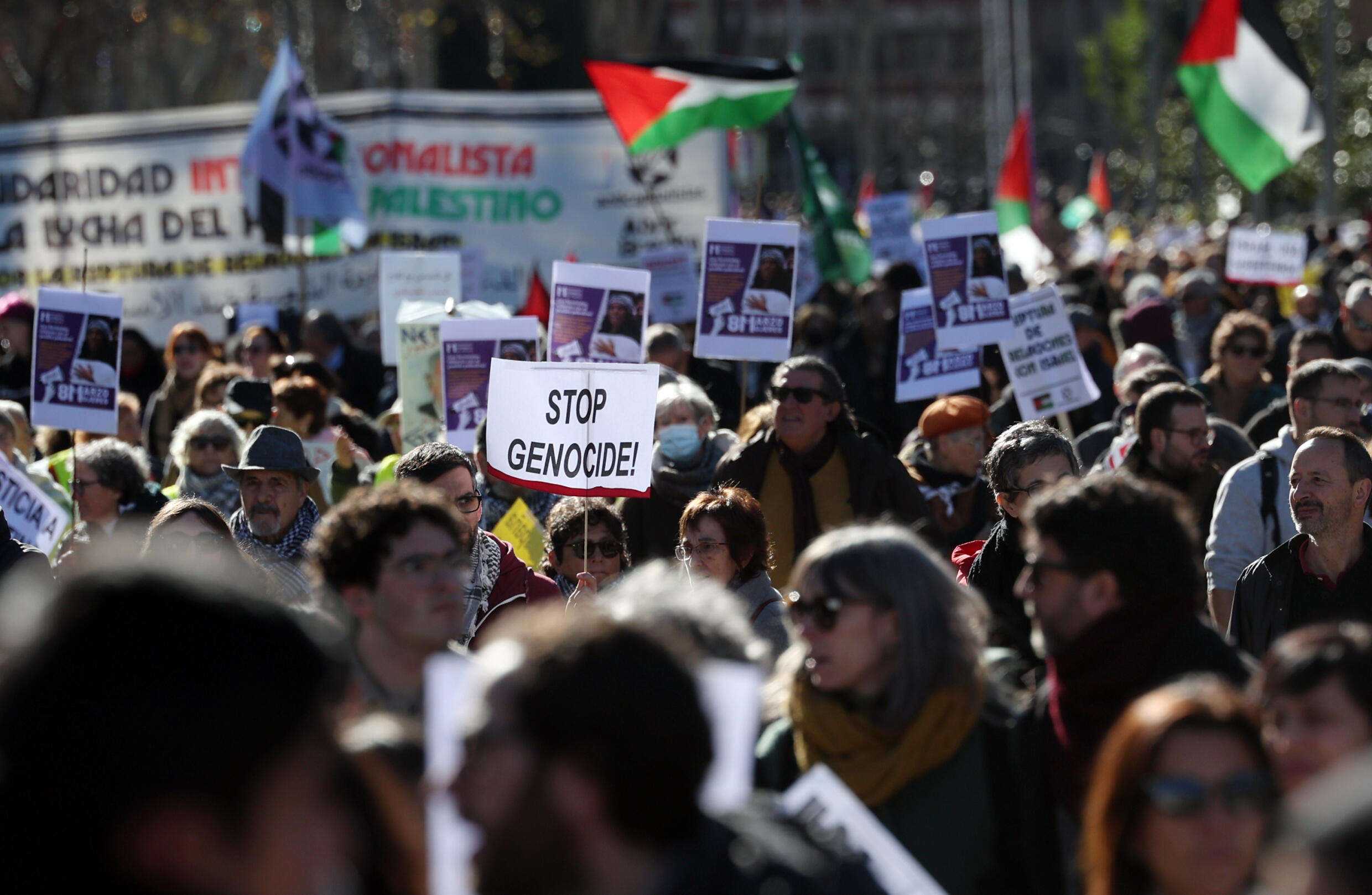 20,000 march in Spanish capital against Gaza 'genocide'