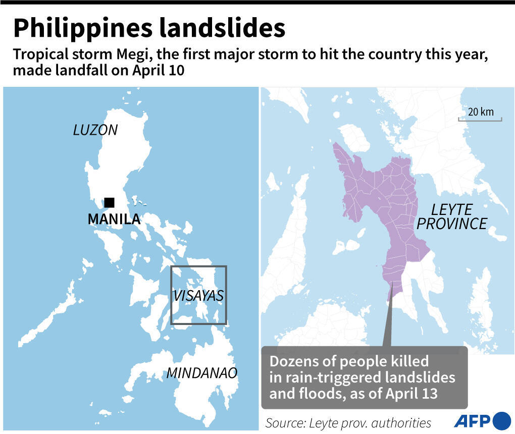 Death toll from Philippines landslides, floods rises to 67