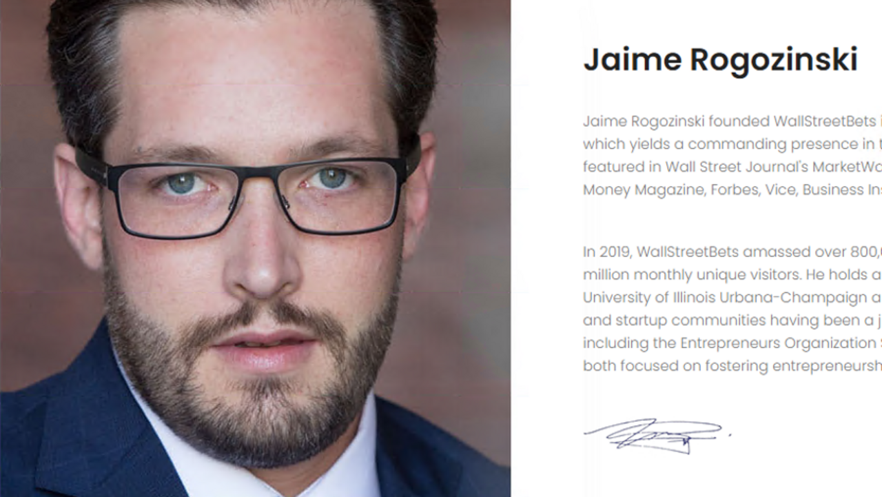 Jaime Rogozinski, fondateur de WallStreetBets - Aujourd'hui l'économie ...