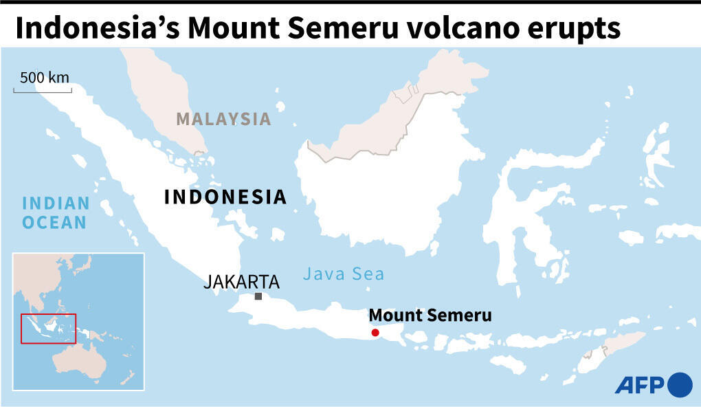 Indonesia's Mount Semeru erupts, forcing thousands to flee