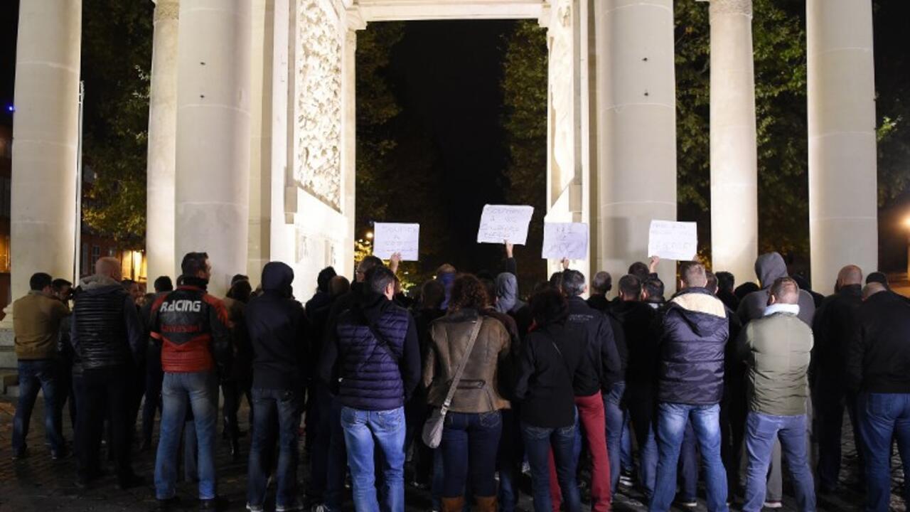 Politicians argue as French police protests spread