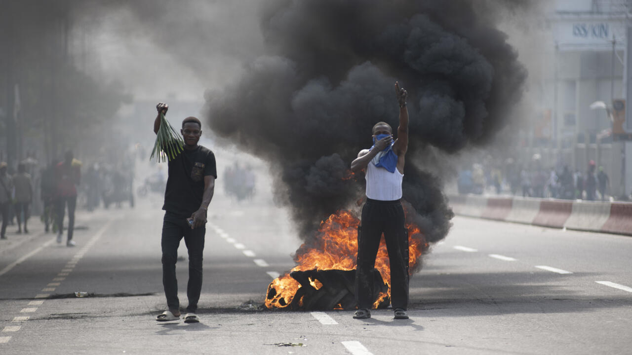 French embassy targeted in Kinshasa protests over rebel crisis in ...