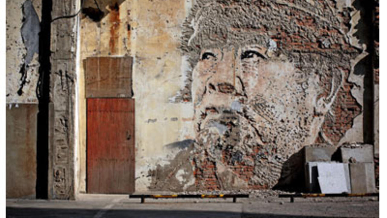 Le Street Art de Vhils - Sur le pont des arts