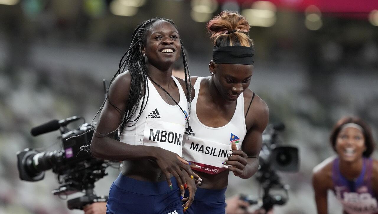 Christine Mboma junior world champion in the 200m, Beatrice Masilingi ...