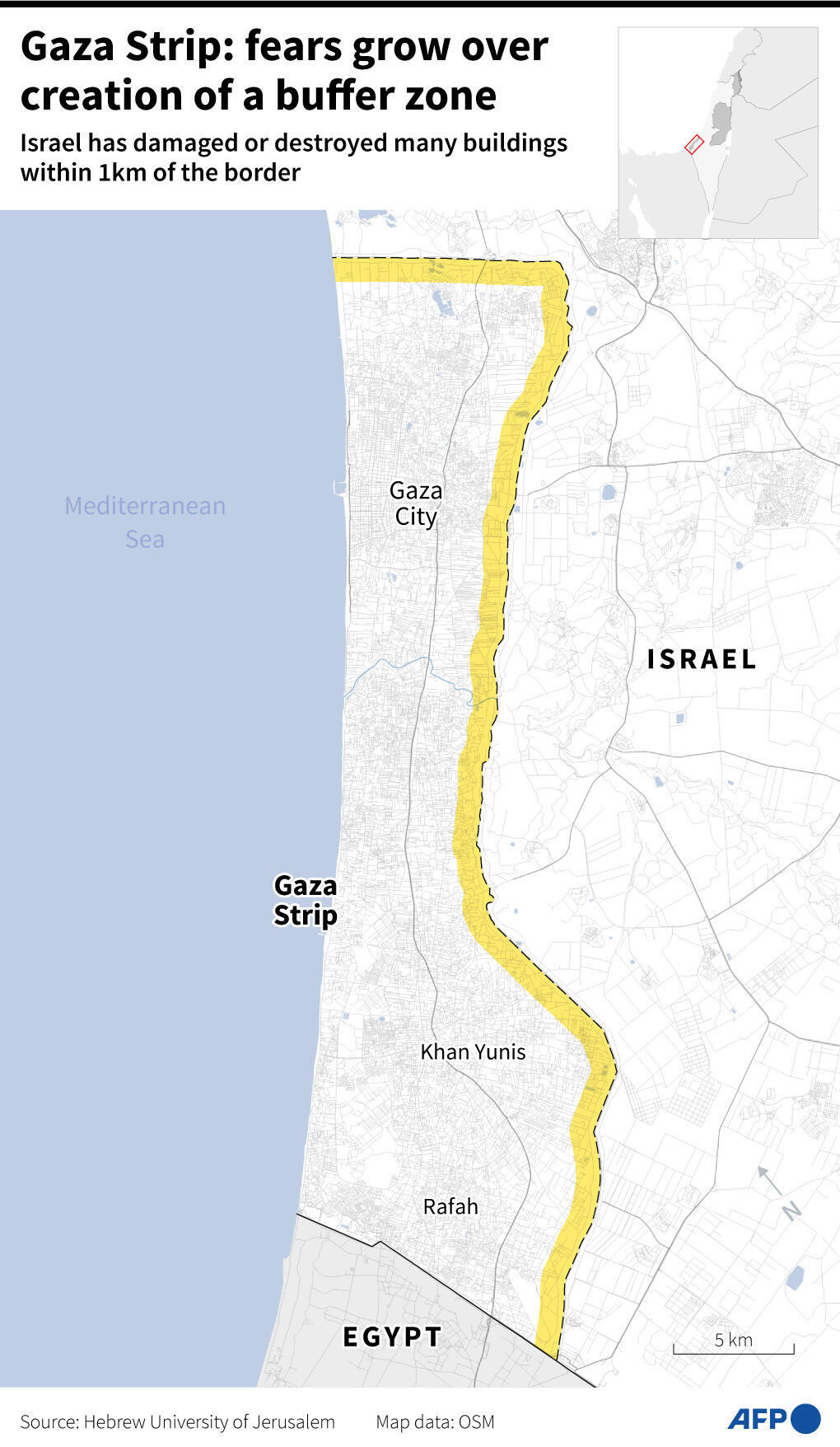 Israel forges buffer zone inside Gaza at risk to civilians: experts