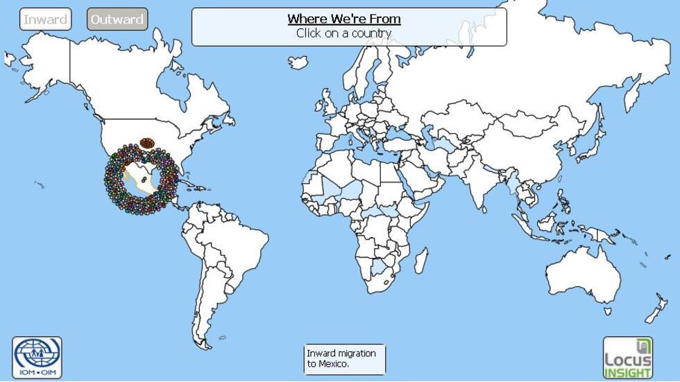 Descubra el fascinante mapa interactivo de las migraciones mundiales