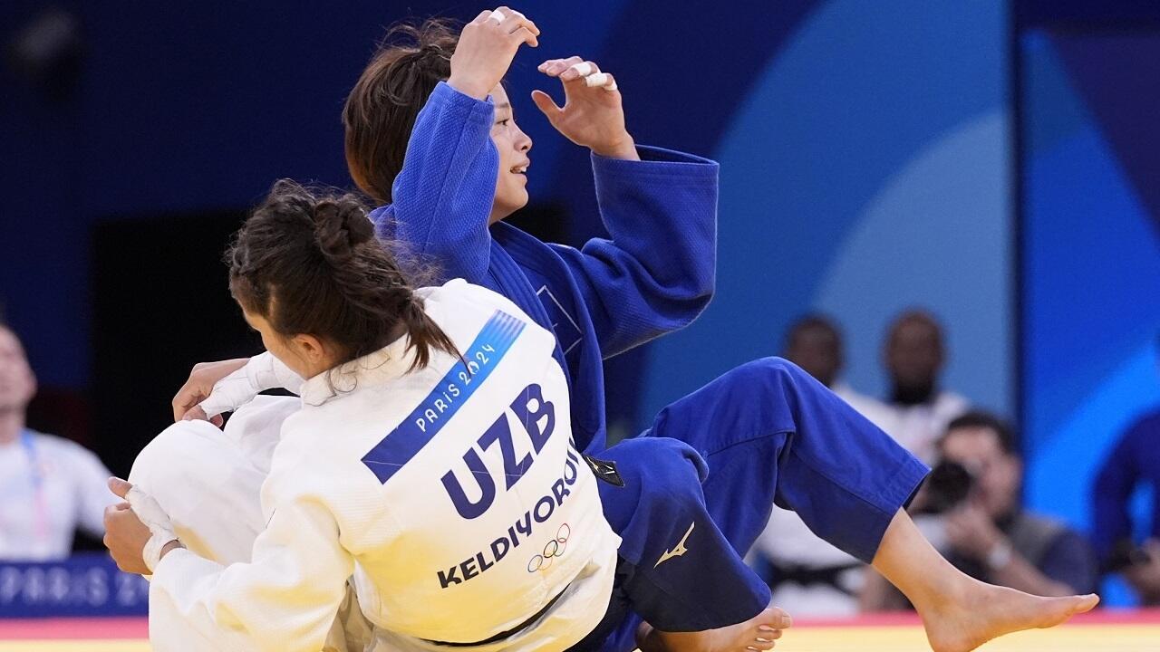 JO 2024: en images, la détresse de la judokate japonaise Uta Abe après son élimination