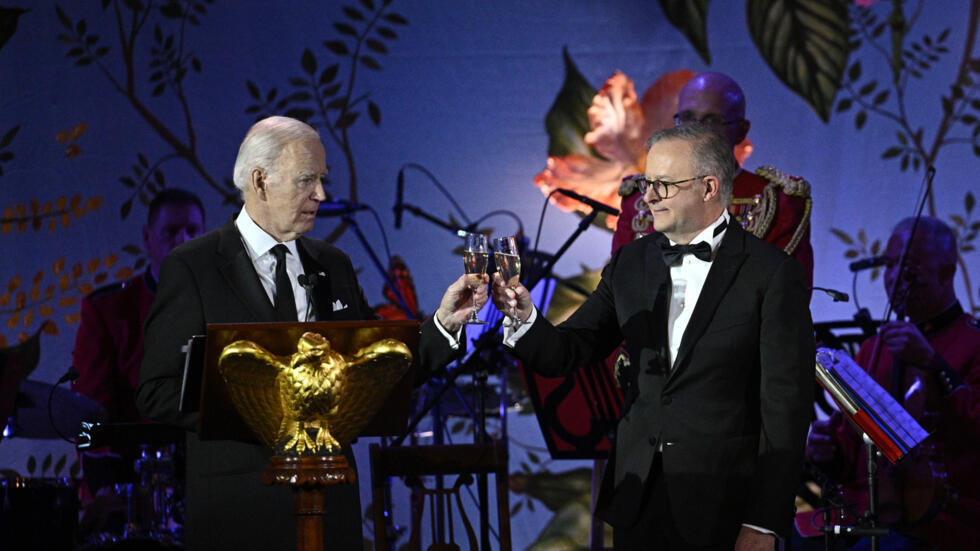 Biden, Australian PM toast ties in face of world crises