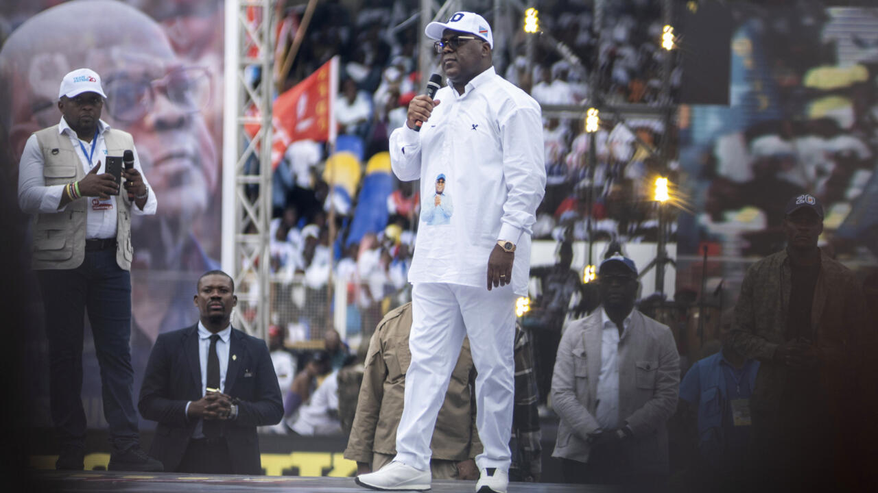 Élections en RDC: le président-candidat Félix Tshisekedi en meeting à ...