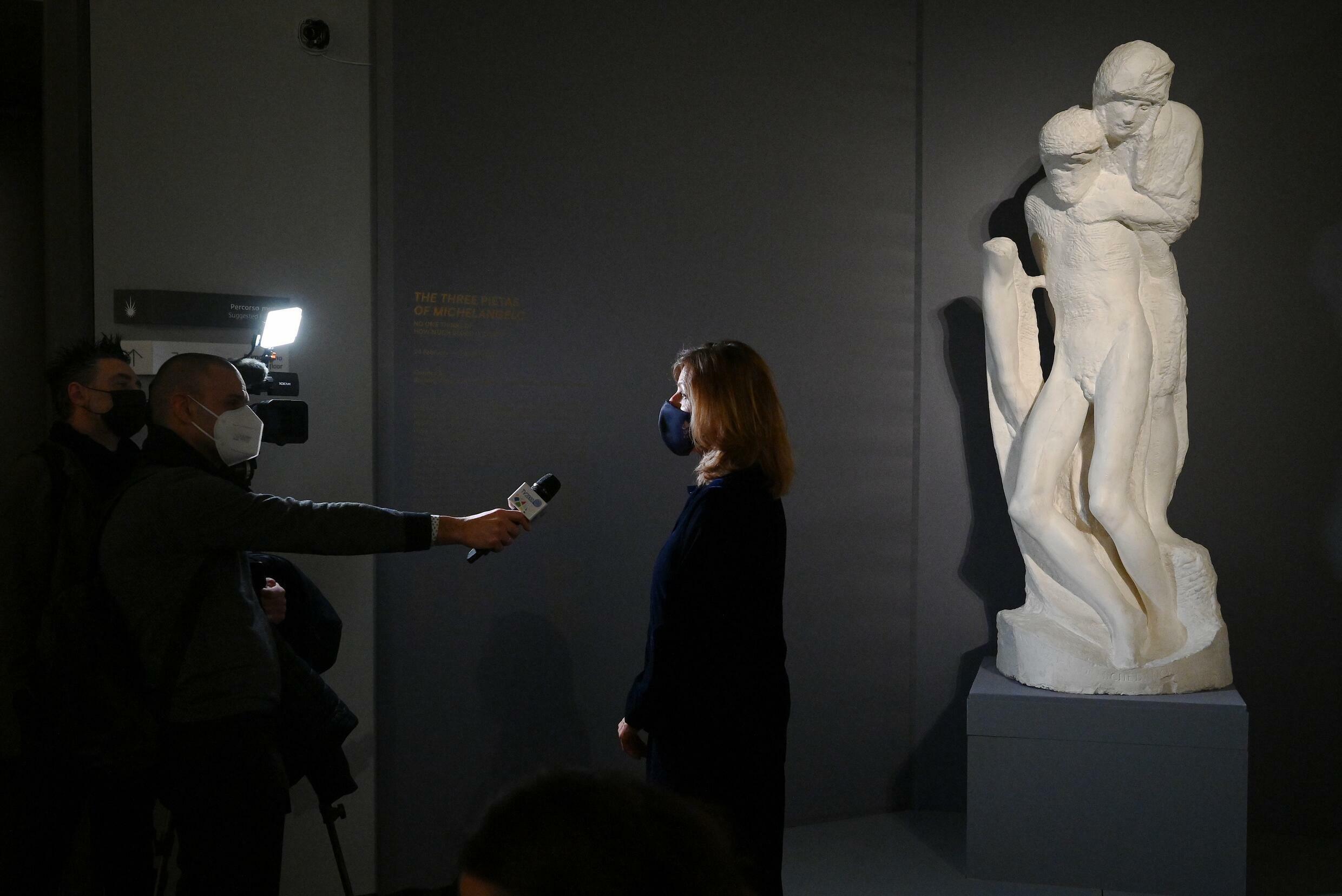 Exponen en Florencia por primera vez las tres "Piedad" de Miguel Ángel