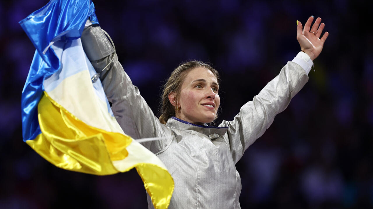 JO 2024: Olga Kharlan médaille d'or et symbole de la résistance ukrainienne
