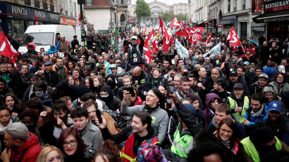 French rail strike hits hard after unions call for day without trains