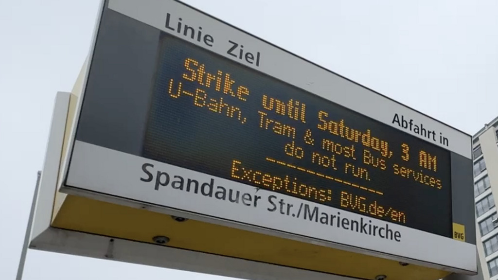 Berlin’s public transport grinds to a halt as workers strike ahead of ...