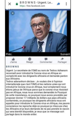 L'OMS, cible privilégiée des infox autour de la pandémie de Covid-19 ...