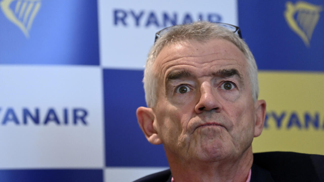 Ryanair boss gets pied in Brussels