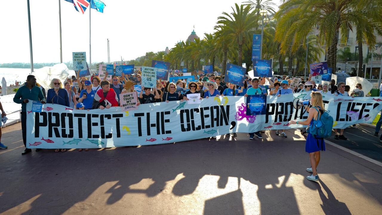 World leaders arrive in France for UN summit on ocean threats