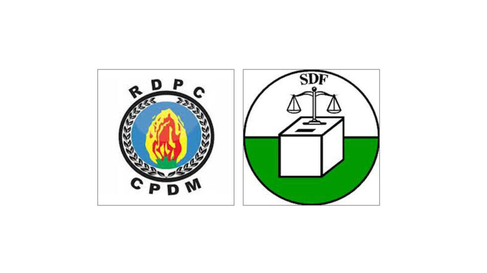 Grégoire Owona, secrétaire général adjoint du RDPC et Josuah Osih ...