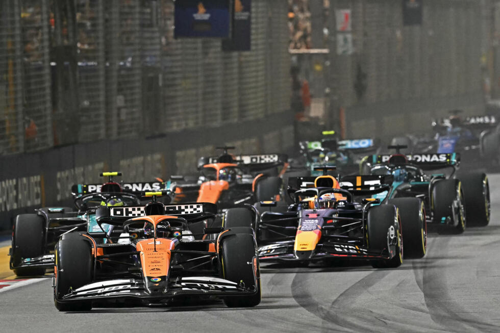 F1: Norris (McLaren) remporte le GP de Singapour devant Verstappen (Red Bull)
