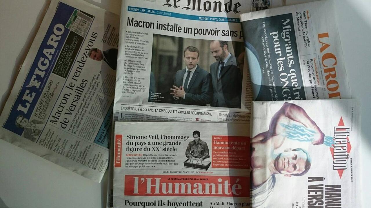 Presidente francês Macron discurso de Versalhes - Revista de Imprensa