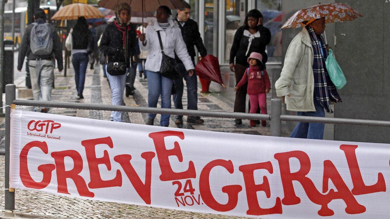 Grève générale au Portugal