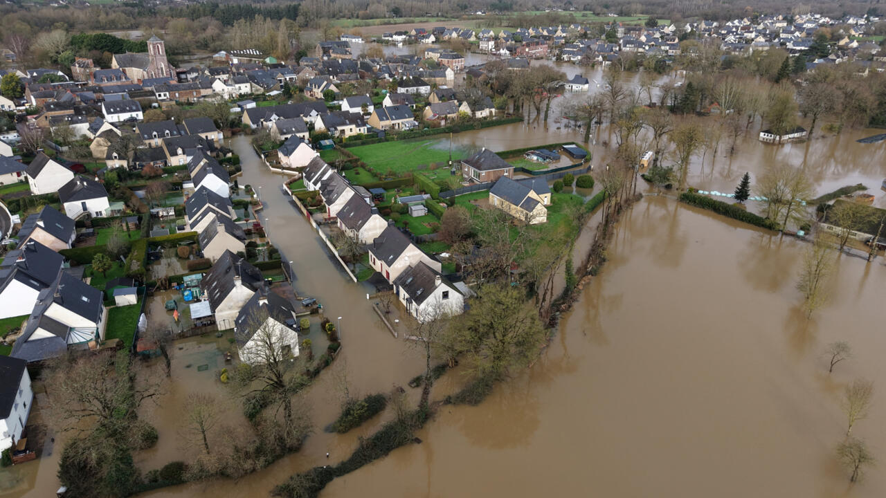 Western France battles worst floods in decades after triple storm ...