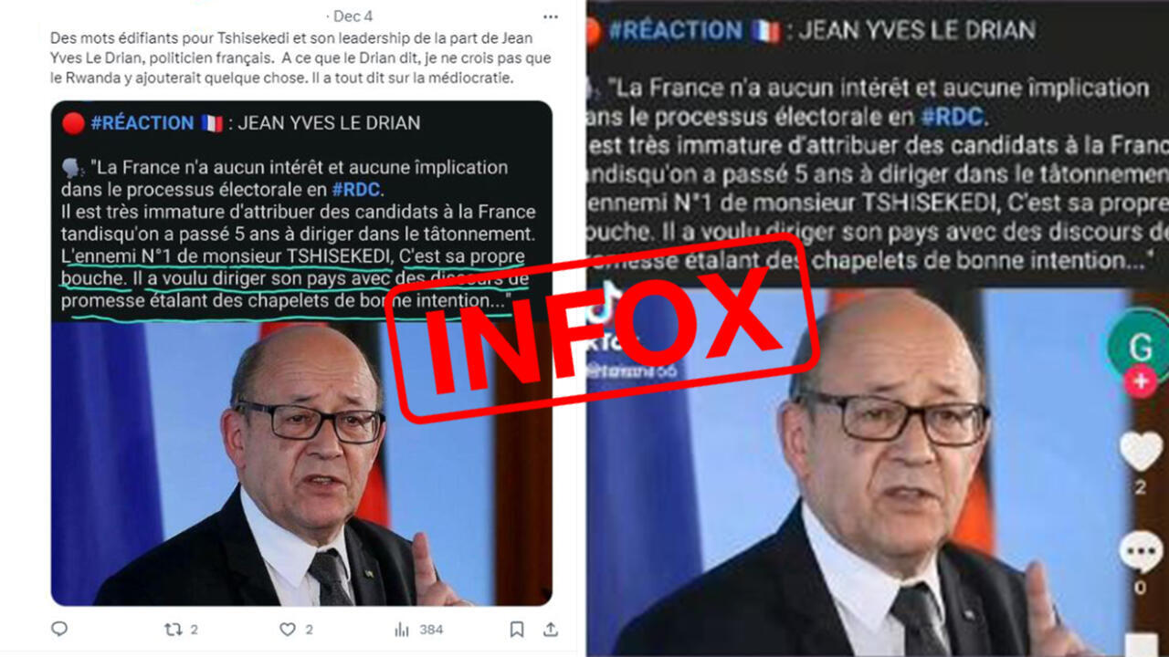 Campagne électorale en RDC: des propos attribués à tort à Jean-Yves Le ...