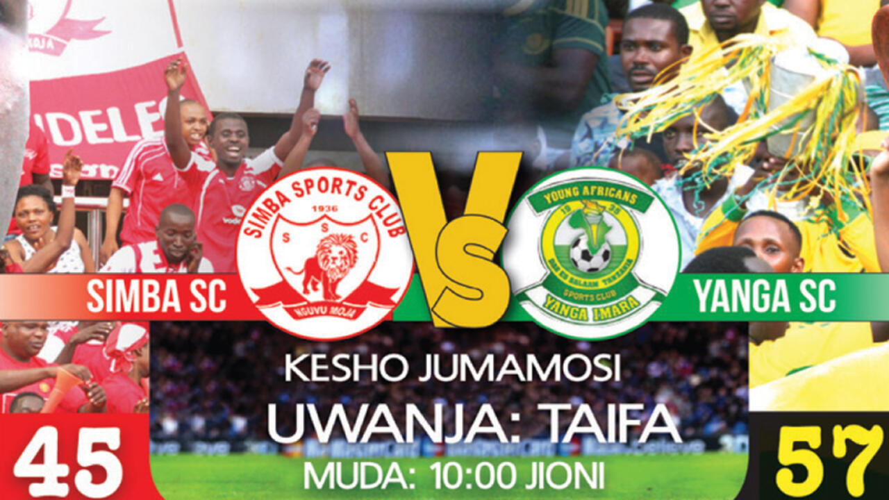 Watani wa jadi Simba na Yanga kuvaana kesho uwanja wa Taifa