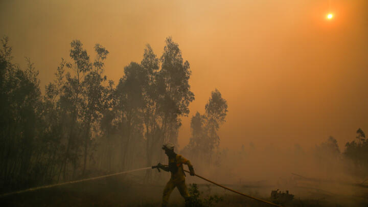 Mais de 100 fogos activos em Portugal, com vento a levar ao ...