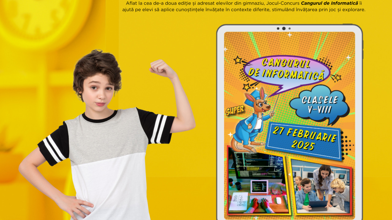 Au început înscrierile pentru jocul-concurs Cangurul de Informatică