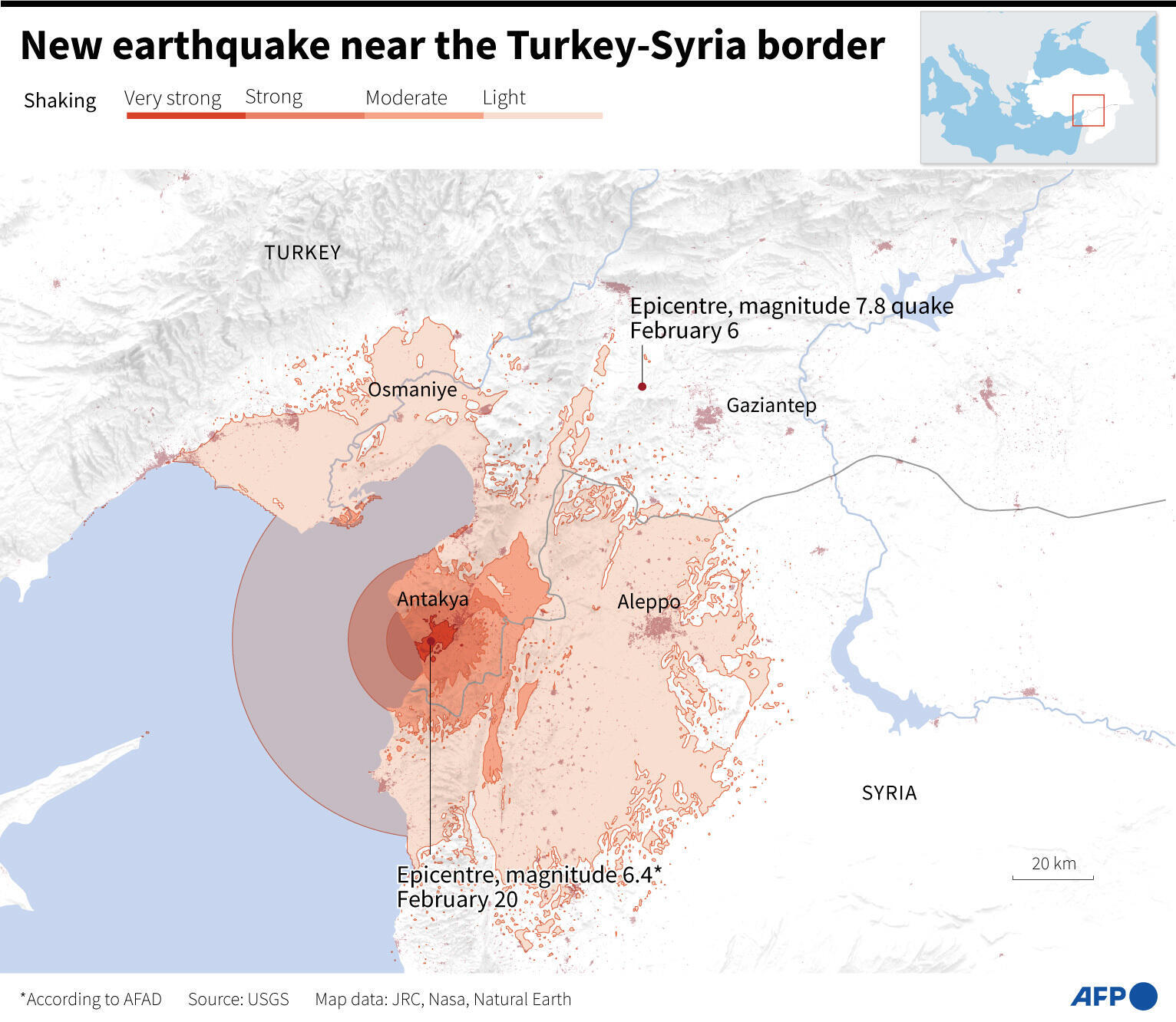 New quake hits Turkey and Syria, killing six