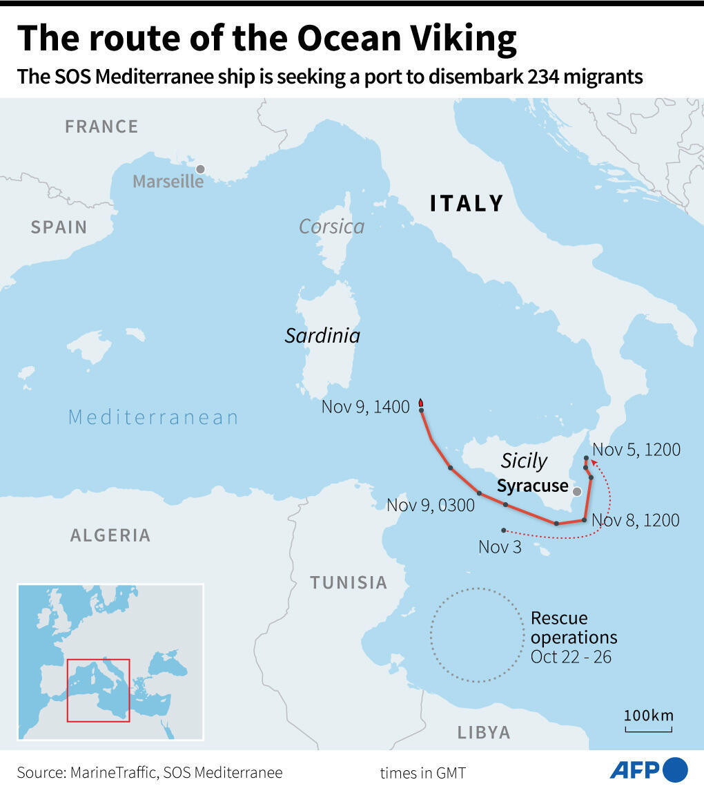 France, Italy wrangle over migrant rescue ship