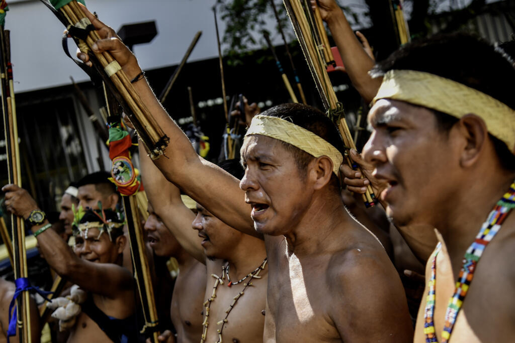 "No nos maten": indígenas marchan por cese de la violencia en frontera ...