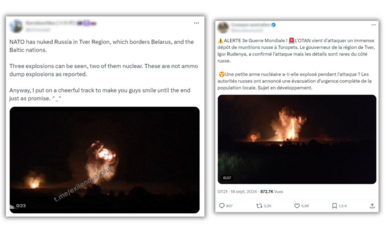 Russie: l’explosion d’un dépôt de munitions à Toropets ciblée par les ...