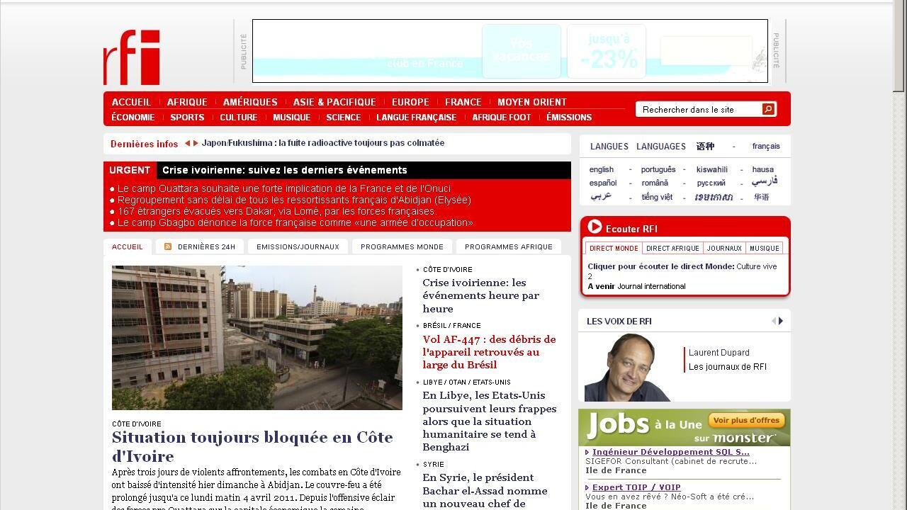 RFI au cœur de l’actualité internationale : rfi.fr au premier rang des ...