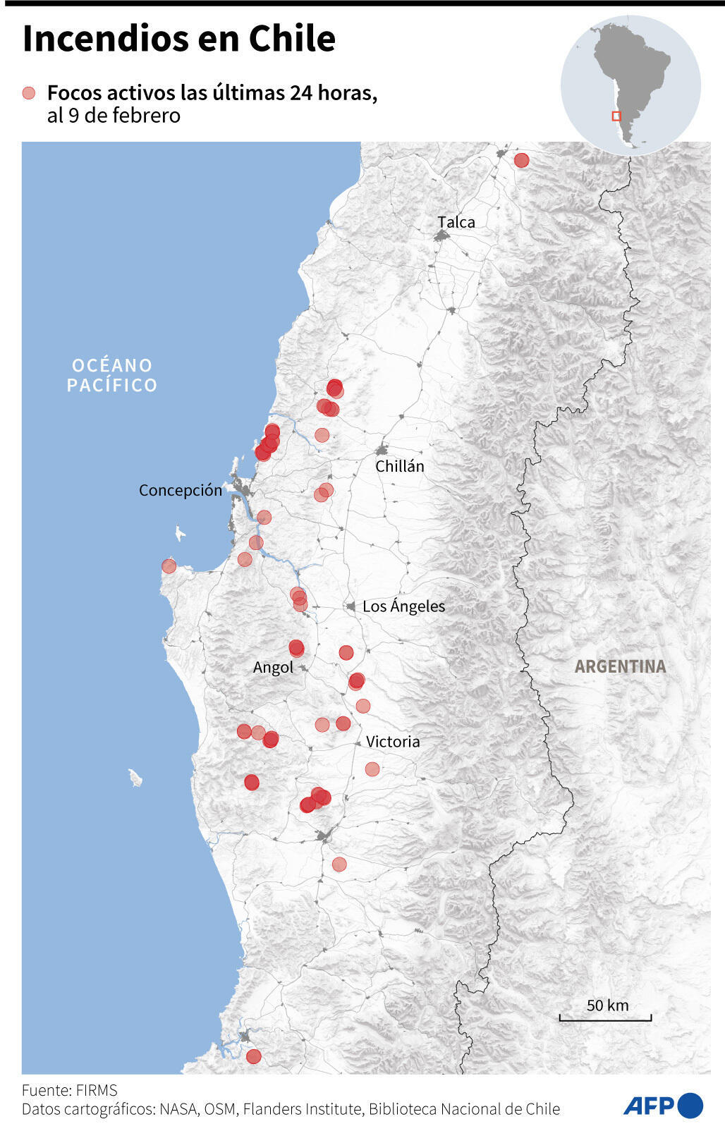 Los incendios en Chile cumplen una semana sin control pese al combate ...