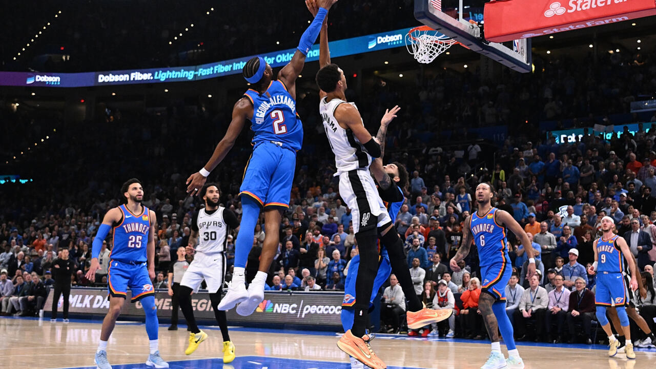 Gilgeous-Alexander shines as Thunder halt Spurs losing streak