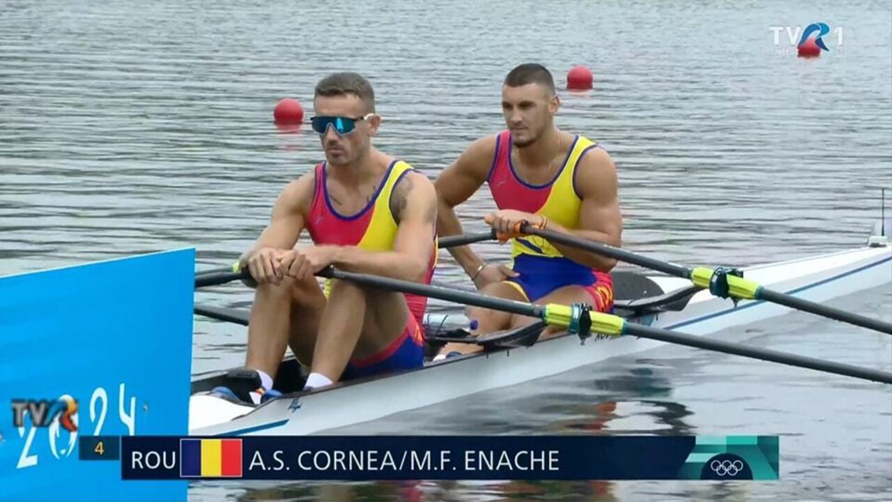 JO - canotaj: Marian Enache şi Andrei Cornea s-au calificat în semifinalele probei de dublu ...