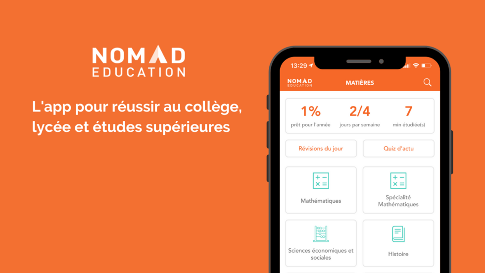 «Nomad éducation», une application de «coaching» scolaire gratuite pour les étudiants francophones