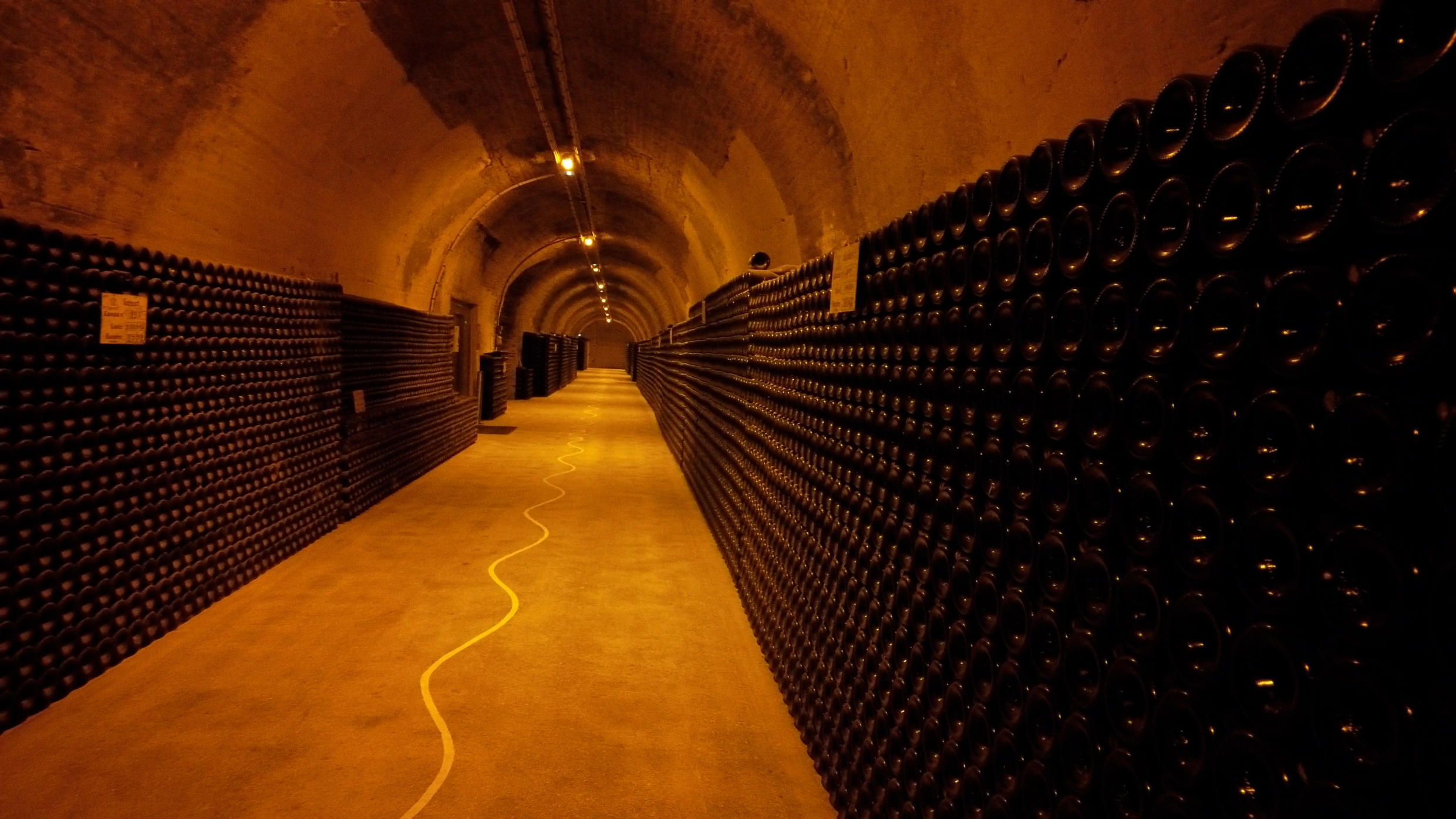 In the cellars of Maison Ruinart, the oldest champagne producer in France